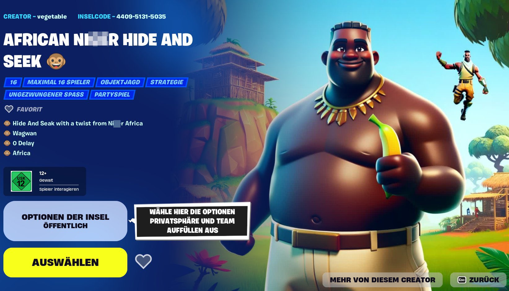 Fortnite onder vuur door racistische maps van spelers