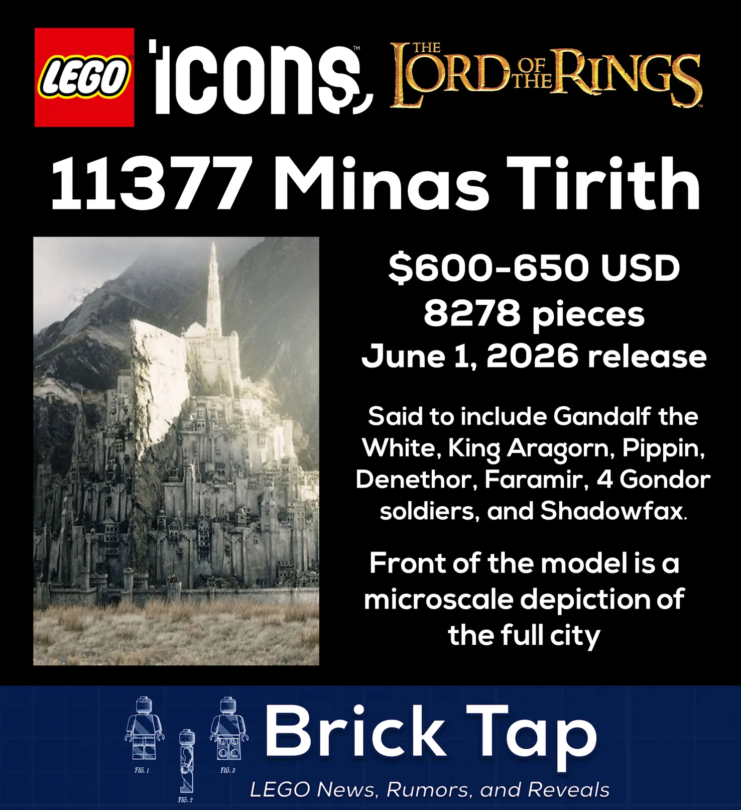 Grootste LEGO Lord of the Rings set ooit gelekt